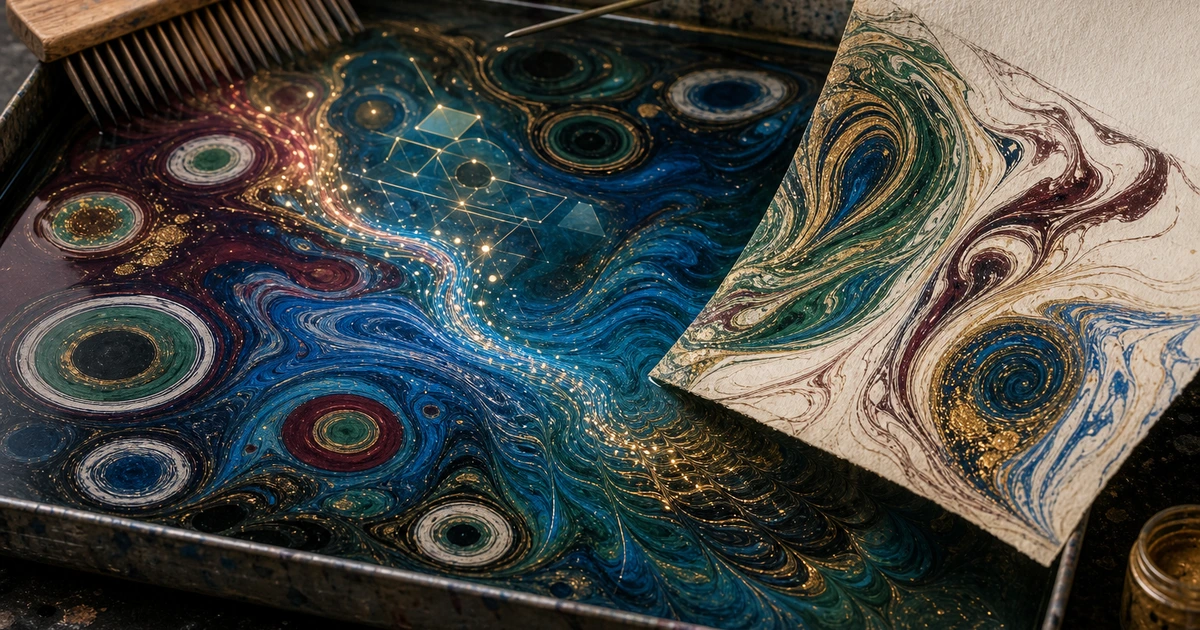 How to Create Paper Marbling Effect with AI
